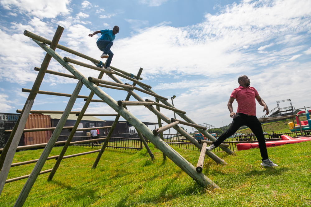 Outdoor obstacle -climbing triangle | Phoenix & Fox Events